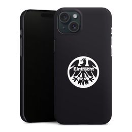 DeinDesign iPhone 15 Plus Handy Premium Case Smartphone Handyh&uuml;lle Schutzh&uuml;lle matt Logo Eintracht Frankfurt Eagle Premium Case