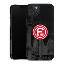 DeinDesign iPhone 15 Plus Handy Premium Case Smartphone Handyh&uuml;lle Schutzh&uuml;lle matt Official Licensed Product Logo Fortuna D&uuml;sseldorf Premium Case