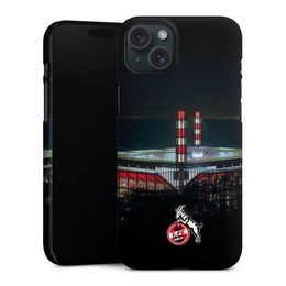 DeinDesign iPhone 15 Plus Handy Premium Case Smartphone Handyh&uuml;lle Schutzh&uuml;lle matt Stadium 1. Fc K&ouml;ln Official Licensed Product Premium Case