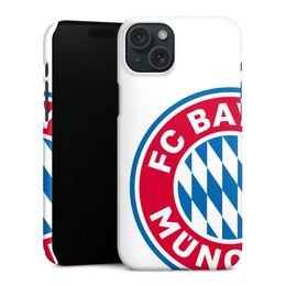 DeinDesign iPhone 15 Plus Handy Premium Case Smartphone Handyh&uuml;lle Schutzh&uuml;lle matt Logo Fc Bayern M&uuml;nchen Fcb Premium Case