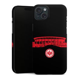 DeinDesign iPhone 15 Plus Handy Premium Case Smartphone Handyh&uuml;lle Schutzh&uuml;lle matt Official Licensed Product Eintracht Frankfurt Stadium Premium Case