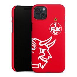 DeinDesign iPhone 15 Plus Handy Premium Case Smartphone Handyh&uuml;lle Schutzh&uuml;lle matt Star Devil 1. Fc Kaiserslautern Premium Case