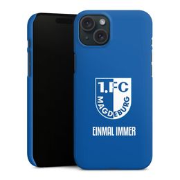 DeinDesign iPhone 15 Plus Handy Premium Case Smartphone Handyh&uuml;lle Schutzh&uuml;lle matt Coat Of Arms Official Licensed Product 1. Fc Magdeburg Premium Case