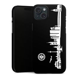 DeinDesign iPhone 15 Plus Handy Premium Case Smartphone Handyh&uuml;lle Schutzh&uuml;lle matt Eintracht Frankfurt Sge Skyline Premium Case