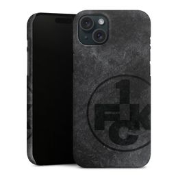 DeinDesign iPhone 15 Plus Handy Premium Case Smartphone Handyh&uuml;lle Schutzh&uuml;lle matt Concrete 1. Fc Kaiserslautern 1. Fck Premium Case
