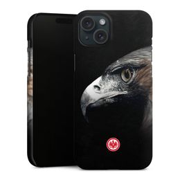 DeinDesign iPhone 15 Plus Handy Premium Case Smartphone Handyh&uuml;lle Schutzh&uuml;lle matt European Cup Official Licensed Product Eintracht Frankfurt Premium Case