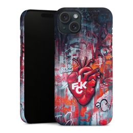 DeinDesign iPhone 15 Plus Handy Premium Case Smartphone Handyh&uuml;lle Schutzh&uuml;lle matt 1. Fck 1. Fc Kaiserslautern Heart Premium Case