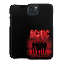 DeinDesign iPhone 15 Plus Handy Premium Case Smartphone Handyh&uuml;lle Schutzh&uuml;lle matt Band Acdc Official Licensed Product Premium Case