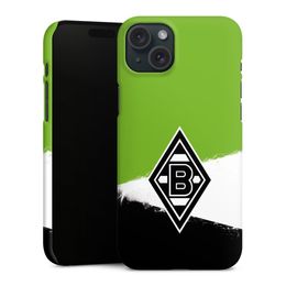 DeinDesign iPhone 15 Plus Handy Premium Case Smartphone Handyh&uuml;lle Schutzh&uuml;lle matt Borussia M&ouml;nchengladbach Bmg Official Licensed Product Premium Case