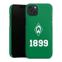 DeinDesign iPhone 15 Plus Handy Premium Case Smartphone Handyh&uuml;lle Schutzh&uuml;lle matt Sv Werder Bremen Official Licensed Product Statement Premium Case