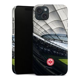 DeinDesign iPhone 15 Plus Handy Premium Case Smartphone Handyh&uuml;lle Schutzh&uuml;lle matt Eintracht Frankfurt Stadium Official Licensed Product Premium Case
