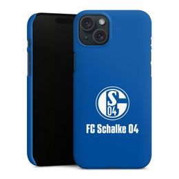 DeinDesign iPhone 15 Plus Handy Premium Case Smartphone Handyh&uuml;lle Schutzh&uuml;lle matt Fc Schalke 04 Official Licensed Product Logo Premium Case