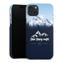 DeinDesign iPhone 15 Plus Handy Premium Case Smartphone Handyh&uuml;lle Schutzh&uuml;lle matt Wanderlust Sky Mountain Premium Case
