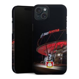 DeinDesign iPhone 15 Plus Handy Premium Case Smartphone Handyh&uuml;lle Schutzh&uuml;lle matt Official Licensed Product Bayer 04 Leverkusen Stadium Premium Case