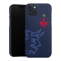 DeinDesign iPhone 15 Plus Handy Premium Case Smartphone Handyh&uuml;lle Schutzh&uuml;lle matt Logo 1. Fc Kaiserslautern 1. Fck Premium Case