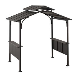 Sunjoy Stahl Grill Pavillon Gazebo ASPE - 152cm x 244cm, schwarz
