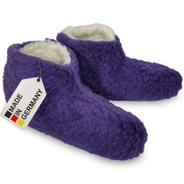 NYVI Bettschuhe IamFlauschi – Kuschelig Warme Hausschuhe aus 100% Reiner Schafwolle Größe:40 / 41;Farbe:Chilled Lila