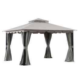 Sunjoy Stoff Pavillon STOJ - 336cm x 402cm, grau