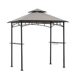 Sunjoy Stahl Grill Pavillon LINAS - 152cm x 244cm, grau