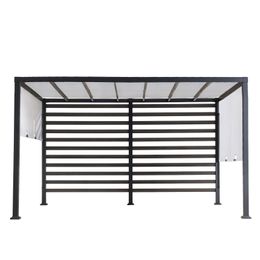 Sunjoy Stahl Pergola OETA - 304cm x 372cm, weiß
