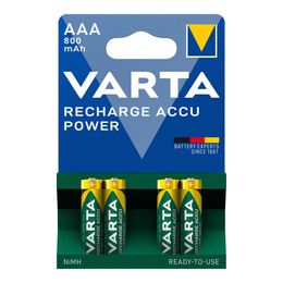 Varta Cons.Varta Recharge Accu Power AAA 1,2V/800mAh/NiMH 56703 Bli.4 (56703101404)