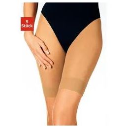 Feinstrumpf-Kurzhose Vivance, Damen, Gr. 52/54, beige (natur), Obermaterial: 95% Polyamid, 5% Elasthan, unifarben, Strumpfhosen, gegen Wundscheuern in leichter Tragequalit&auml;t