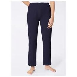 Homewearpants feel good, Damen, Gr. 20/21, Normalgr&ouml;&szlig;en, blau (marine), 60% Baumwolle, 35% Polyester, 5% Elasthan, unifarben, Hosen