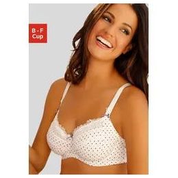B&uuml;gel-BH Nuance, Damen, Gr. 75, Cup D, bunt (creme, multi), Microtouch, Obermaterial: 80% Polyamid, 10% Elasthan, 10% Viskose, BHs B&uuml;gel-BH, mit wundersch&ouml;ner Stickerei, Dessous