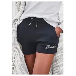 Relaxshorts BENCH. LOUNGEWEAR, Damen, Gr. 52/54, N-Gr, schwarz, Interlock, Obermaterial: 100% Baumwolle, unifarben, Basic, Basic kurz, Hosen, mit kleiner gl&auml;nzenden Logostickerei, Loungeanzug