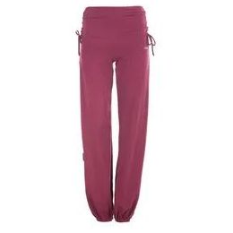 Sporthose WINSHAPE "WH1", Damen, Gr. XS, Normalgr&ouml;&szlig;en, lila (berry love), 90% Baumwolle, 10% Elasthan, Hosen Sporthose, mit seitlicher Raffung