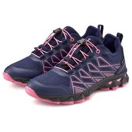 Sneaker Lascana ACTIVE "Outdoorschuh, Halbschuh, Trekkingschuh, Wanderschuhe", Damen, Gr. 41, blau (blau, pink), Obermaterial: 100% Synthetik. Decksohle: 100% Textilmaterial. Futter: 100% Textilmaterial. Laufsohle: 100% Synthetik, mehrfarbig, Basic, Schuhe Sneaker, mit wasserabweisender Comfortex-Membrane und elastischer Schn&uuml;rung