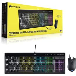 Corsair Tastatur AZERTY Franz&ouml;sisch mit Hintergrundbeleuchtung K55 RGB PRO
