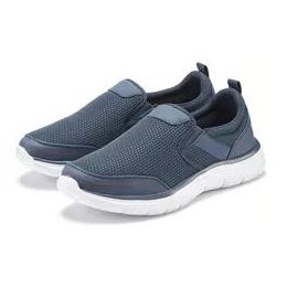 Sneaker AUTHENTIC LE JOGGER "Slipper, Halbschuhe, Freizeitschuhe, Turnschuh, Slip-On-Sneaker", Herren, Gr. 46, blau (marine), Obermaterial: 100% Textilmaterial. Decksohle: 100% Textilmaterial. Futter: 100% Textilmaterial. Laufsohle: 100% Synthetik, unifarben, Basic, Schuhe Sneaker, zum Reinschl&uuml;pfen Unisex VEGAN