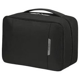 Kulturbeutel Samsonite "RESPARK Toilet Kit Weekender", Gr. B/H/T: 25cm x 17cm x 11cm, schwarz (ozone schwarz), Polyester, unifarben, Taschen Kulturbeutel, Kosmetiktasche Reisekosmetiktasche Beauty-Bag mit Tragegriff