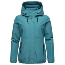 Winterjacke Ragwear "Sunniva", Damen, Gr. XS (34), blau (ocean), Obermaterial: 100% Polyester. Futter: 100% Polyester. Wattierung: 100% Polyester, figurumspielend Po-bedeckend, hoch geschlossener Ausschnitt, eng elastischer Bund mit innenliegendem Gummizug, Jacken Winterjacke, wasserdichte Winter Damen Jacke mit Teddyfell-Innenfutter