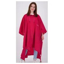 Regenponcho DEPROC ACTIVE "CORNWALL PONCHO WMN", Damen, Gr. S (36/38), rot, 100% Polyester, Jacken, auch in Gro&szlig;en Gr&ouml;&szlig;en erh&auml;ltlich