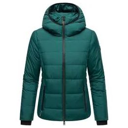 Steppjacke Marikoo "Radaa", Damen, Gr. M, gr&uuml;n (evergr&uuml;n), Obermaterial: 100% Polyester; Innenseite: 100% Polyester; Futter: 100% Polyester; Wattierung: 100% Polyester, Jacken Steppjacke, Mit Hohem und gef&uuml;ttertem Kragen