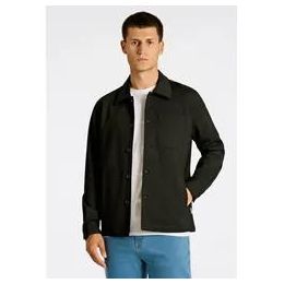 Hemdjacke LINDBERGH "Hemdjacke Relaxed Fit", Herren, Gr. XL, schwarz, Obermaterial: 75% Polyester, 22% Viskose, 3% Elasthan; Futter: 95% Polyester, 5% Elasthan, l&auml;ssig geschnitten, Jacken