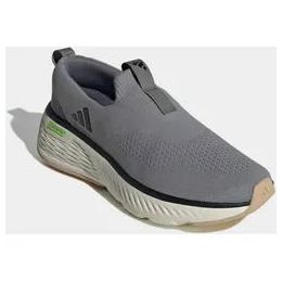 Slip-On Sneaker Adidas SPORTSWEAR "CLOUDFOAM GO LOUNGER", Herren, Gr. 44, grau (grau three, core schwarz, sanftes wei&szlig;), Synthetik, Textil, Schuhe