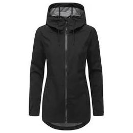 Kurzmantel Ragwear "Zuzka Sport", Damen, Gr. S (36), schwarz, Obermaterial: 100% Polyester. Innenfutter: 100% Polyester, Basic, tailliert Po-bedeckend, hoch geschlossener Ausschnitt, &Auml;rmel ohne &Auml;rmelschlitz elastischer Bund mit innenliegendem Gummizug, M&auml;ntel Kurzmantel, Wasserdichter kurzer &Uuml;bergangsmantel f&uuml;r Damen