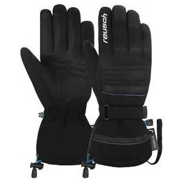 Skihandschuhe Reusch "Conan R-TEX XT", Damen, Gr. 9.5, schwarz (dunkelblau, schwarz), 86% Polyester, 10% Ziegenleder, 4% Polyurethan, Handschuhe, mit wasser- und winddichter Membran