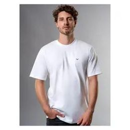 T-Shirt TRIGEMA "TRIGEMA Classic Tee", Herren, Gr. S, wei&szlig;, 100% Baumwolle, Basic, Shirts T-Shirt