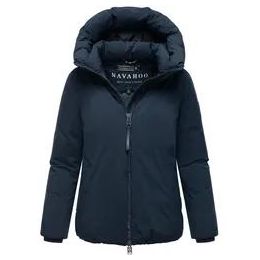 Winterjacke Navahoo "Bl&uuml;tenlicht 14", Damen, Gr. M (38), blau (navy), Obermaterial: 100% Polyester. Innenfutter: 100% Polyester. Wattierung: 100% Polyester. &Auml;rmelfutter: 100% Polyester, gerade h&uuml;ftbedeckend, hoch geschlossener Ausschnitt, &Auml;rmel ohne &Auml;rmelschlitz B&uuml;ndchen, Jacken Winterjacke, Warme Damenjacke mit hohem Kragen