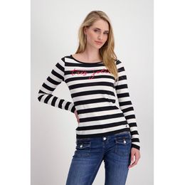 monari Longsleeve in Wei&szlig;/ Schwarz - 67% | Gr&ouml;&szlig;e 36 | Damen-tops