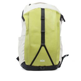 Laptoprucksack MARGELISCH "LIRN 1", Gr. B/H/T: 26cm x 45cm x 16cm, onesize, lime, sanftes weiß, Polyethylen, Rucksäcke, mit recyceltem PET