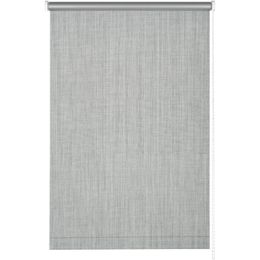 Seitenzugrollo Gardinia "Blackout Deluxe", grau (grau struktur), B:122cm H:180cm, Polyester, Rollos, energiesparend mit Thermobeschichtung