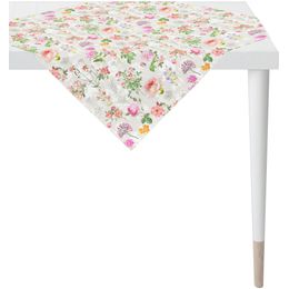 Tischdecke Apelt "6750", rosa (rosé), B:100cm L:100cm, Baumwolle, Polyester, Tischdecken