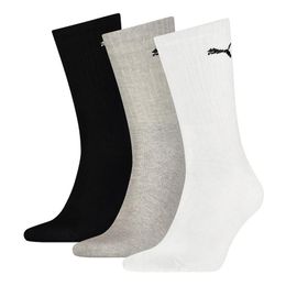 Puma Socken Herren Größe 35/38 hellgrau / schwarz / naturweiß