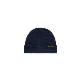 Skimütze Alpha Industries "Dockers Beanie", Herren, Gr. onesize, blau (ultra navy), Obermaterial: 100% Polyacryl, Mützen