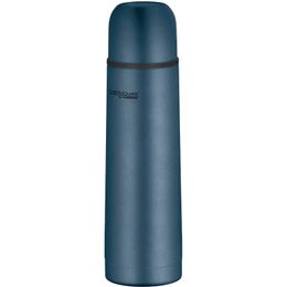 Isolierflasche THERMOCAFÉ "TC EVERYDAY, Edelstahlkörper, spülmaschinenfest", night blau mat, H:25cm, Edelstahl, Kunststoff, Silikon, Trinkflaschen, mit Twist & Pour Lid und Trinkbecher (nicht isoliert)